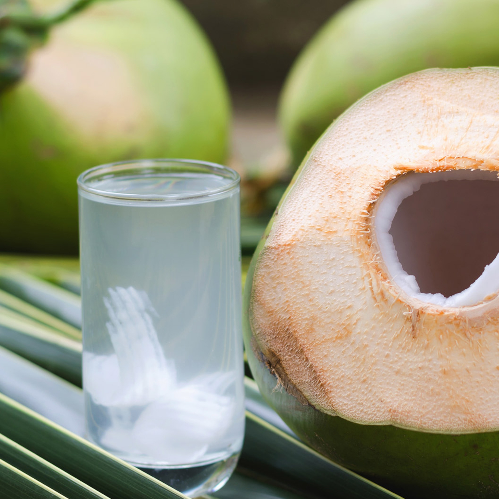 Canned coconut water and glass jars - i 💚 COCO