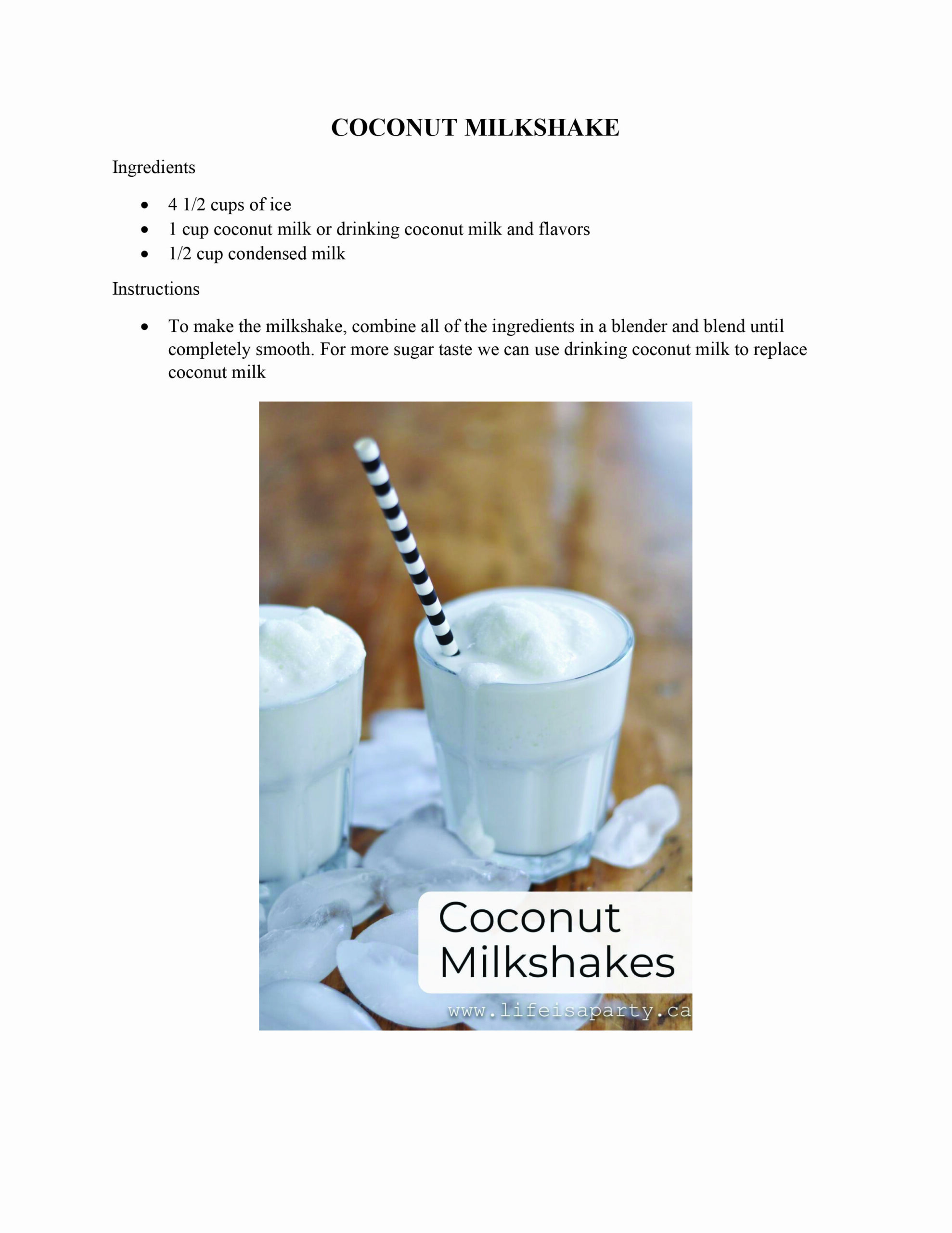 Recipe – i 💚 COCO